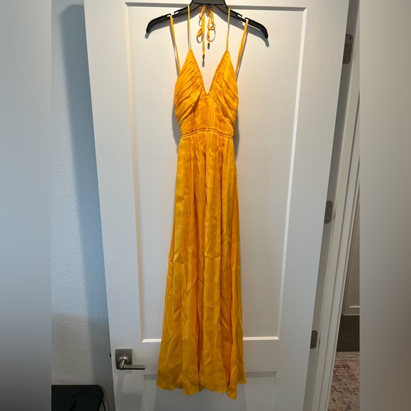 Gianni Bini | Dresses | Yellow Halter Formal Dress | Poshmark